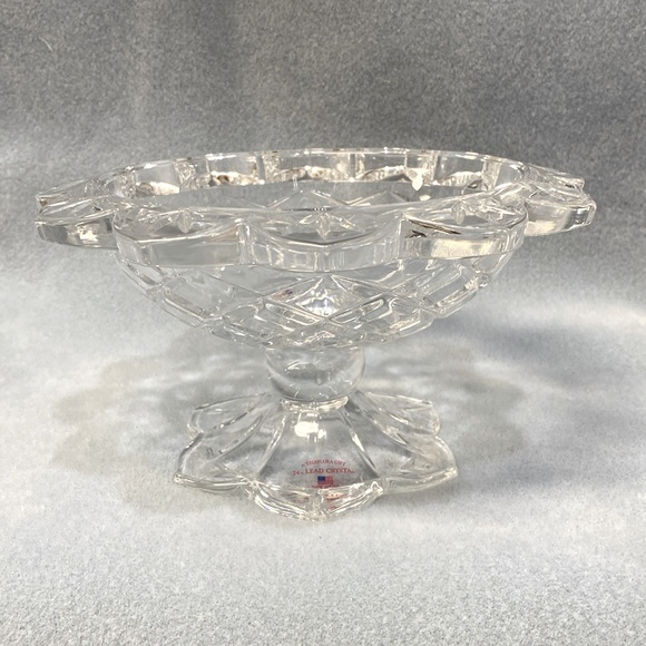 Teleflora | Dining | Crystal Teleflora Footed Bowl | Poshmark